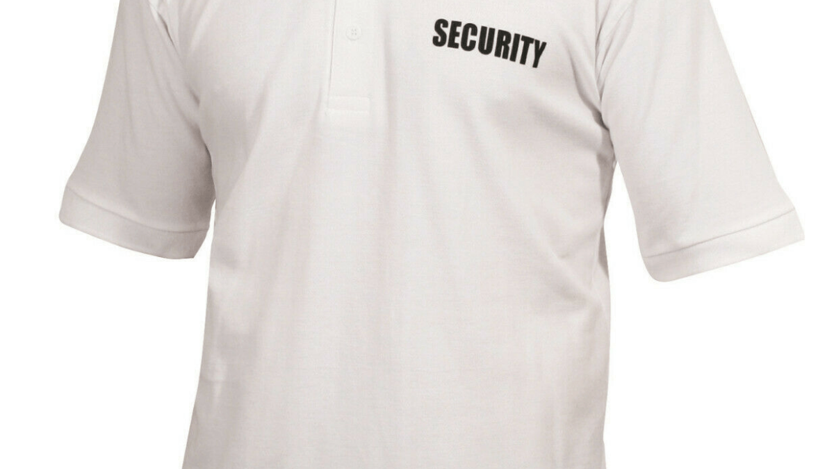 Security Doorman White Polo Shirt - Tactical Things Security Doorman White Polo Shirt - Tactical Things