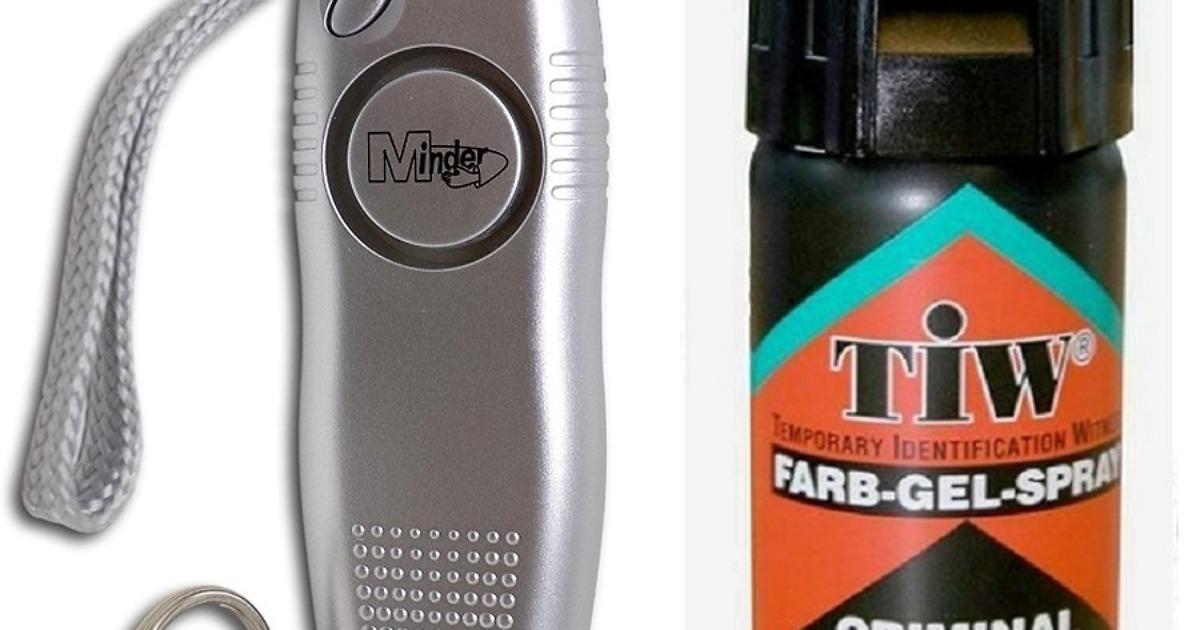 Criminal Identifier Spray and Police Approved 140db Alarm Torch ...