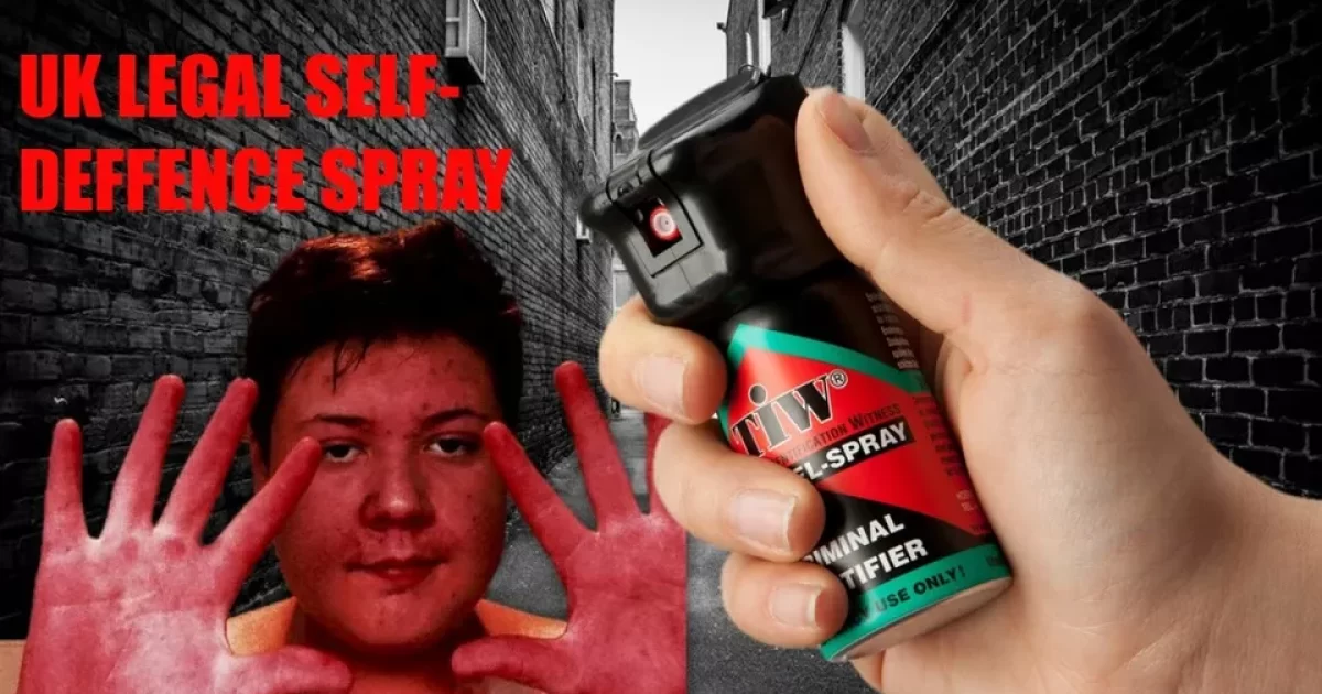 Self Defence Spray 100% UK Legal - Pepper Spray Alternative - Tactical ...
